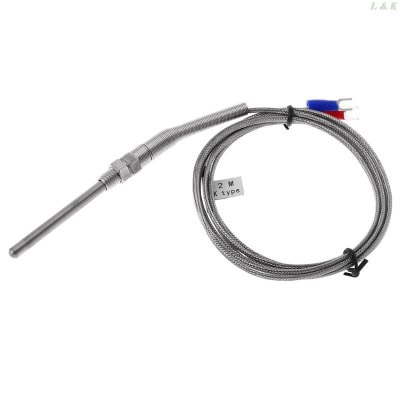 2m K Type Thermocouple Probe Stainless Steel Thermocouple 0-400C ...