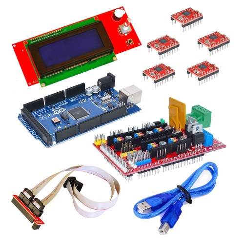 3D Printer Controller RAMPS 1.4 + Mega 2560 R3 + 5 * A4988 + 2004 LCD ...