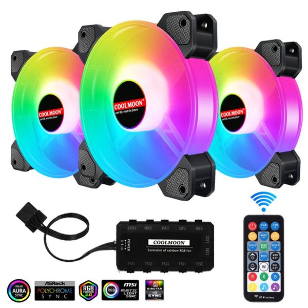 Fans & Coolings PC Cooling Cooler 120mm Computer Case Fan ARGB 6PIN ...