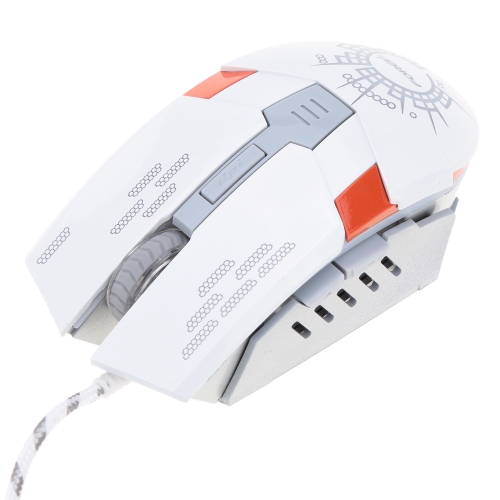 FOREV USB Wired Gaming Mouse 6 Buttons 4000 DPI Adjustable with Backlit ...