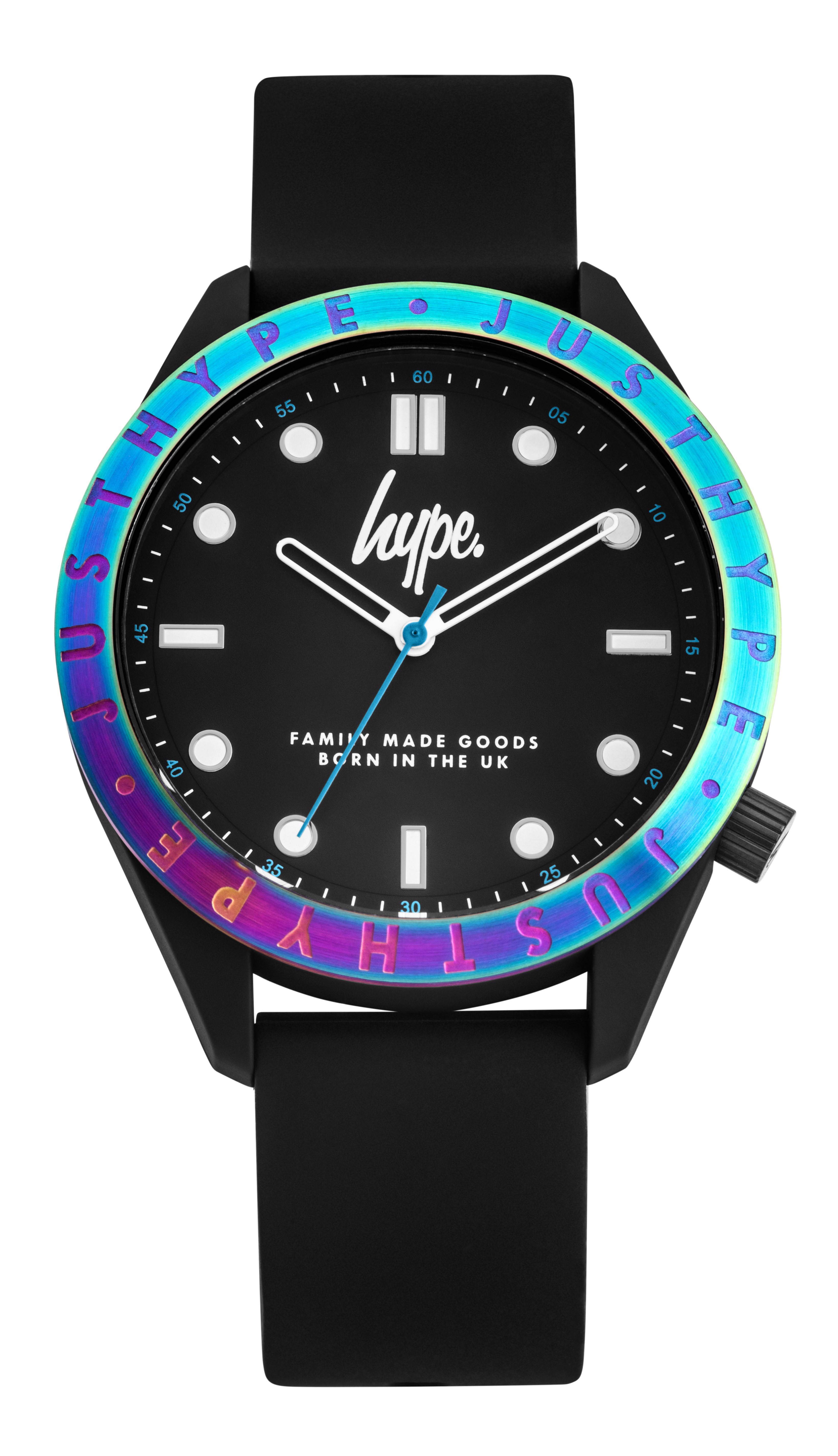 Hype Black With Iridescent Bezel Kids Watch - Dealley