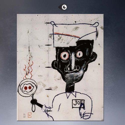 jean michel basquiat "eyes and eggs" hiigh quality handmade & hd ...