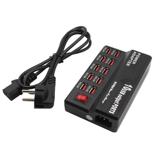 Multifunctional High Speed 10-Port USB AC to DC Power Socket USB ...