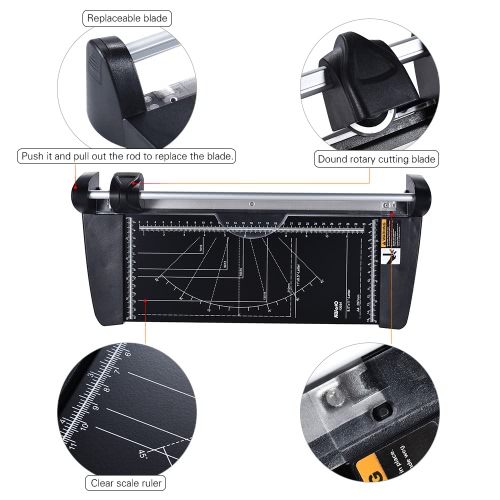 Professional A3 Rotary Paper Trimmer Cutters Guillotine with 10 Sheets ...
