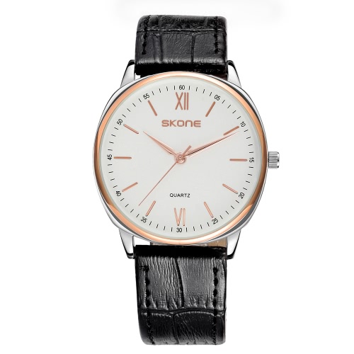 SKONE Casual Ultra-thin Men Watches Elegant Simple Quartz Watch 5ATM ...
