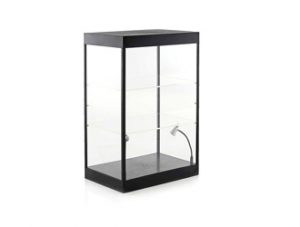 LED Showcase with Two Shelves Display Case - Dealley