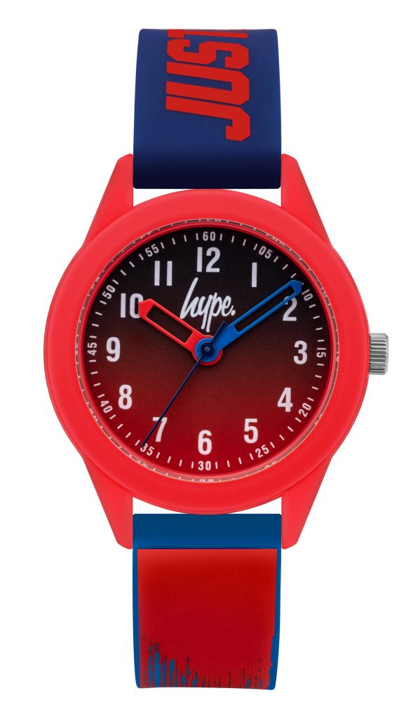 Hype Red & Blue Paint Drip Kids Watch - Dealley